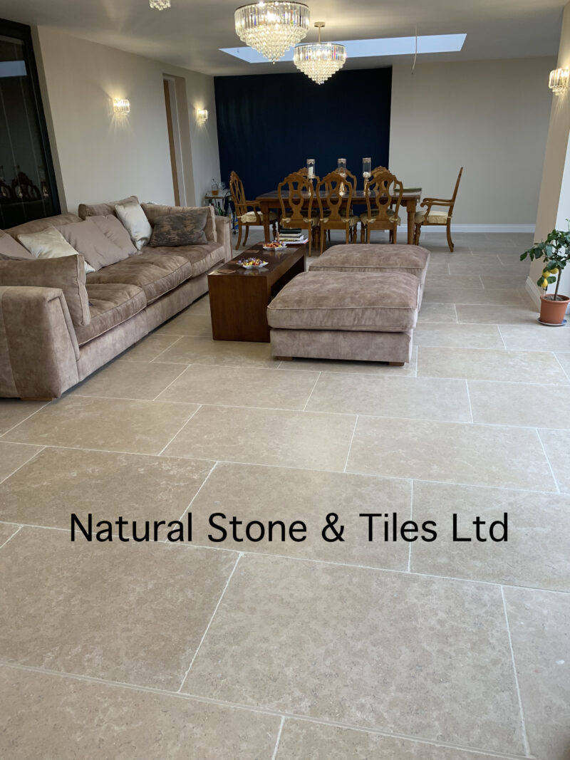 Dijon Tumbled Limestone Tiles 600x900x15mm £29 +vat & 600x Random ...